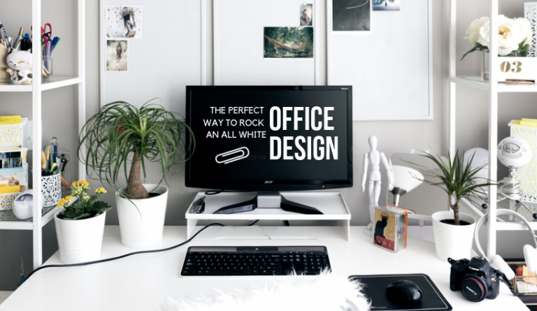 The Perfect Way To Rock An All White Office Design