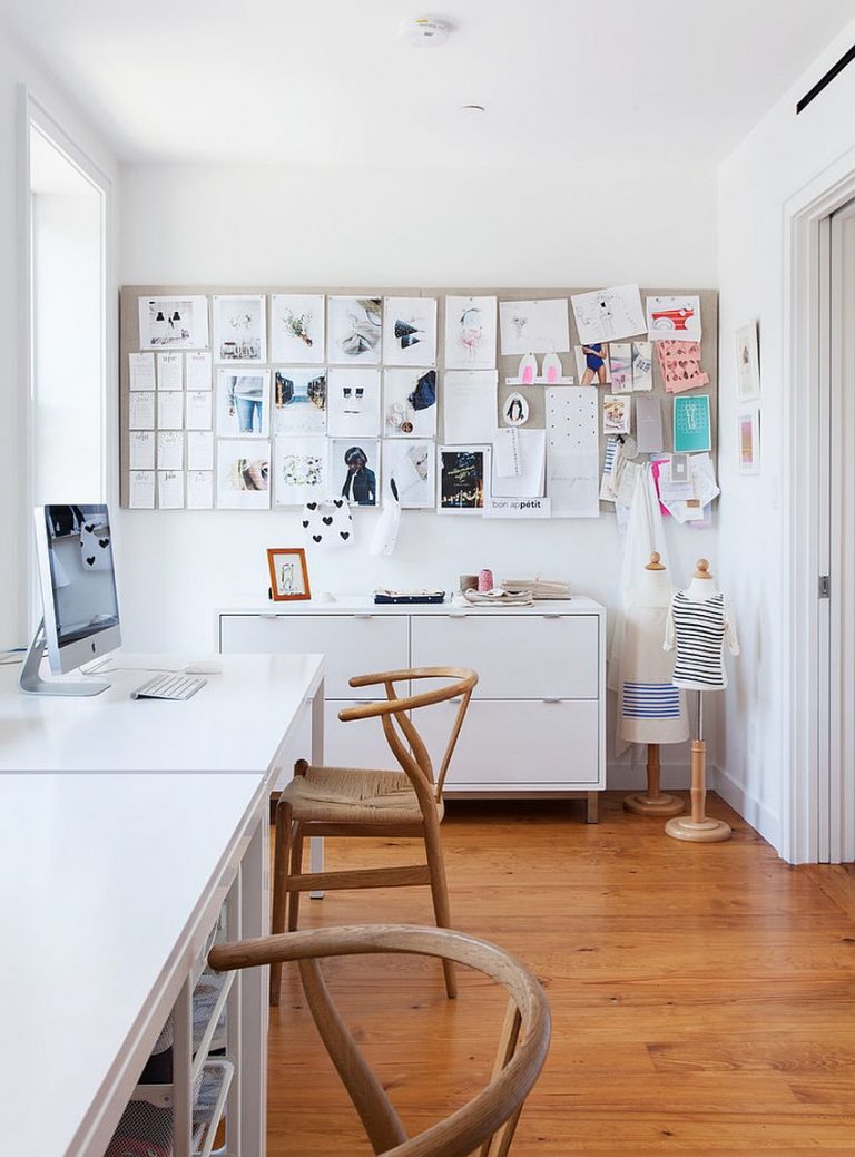 The Perfect Way To Rock An All White Office Design